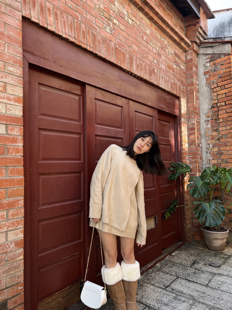 過年走春毛絨絨穿搭OOTD ｜ POPO筆記