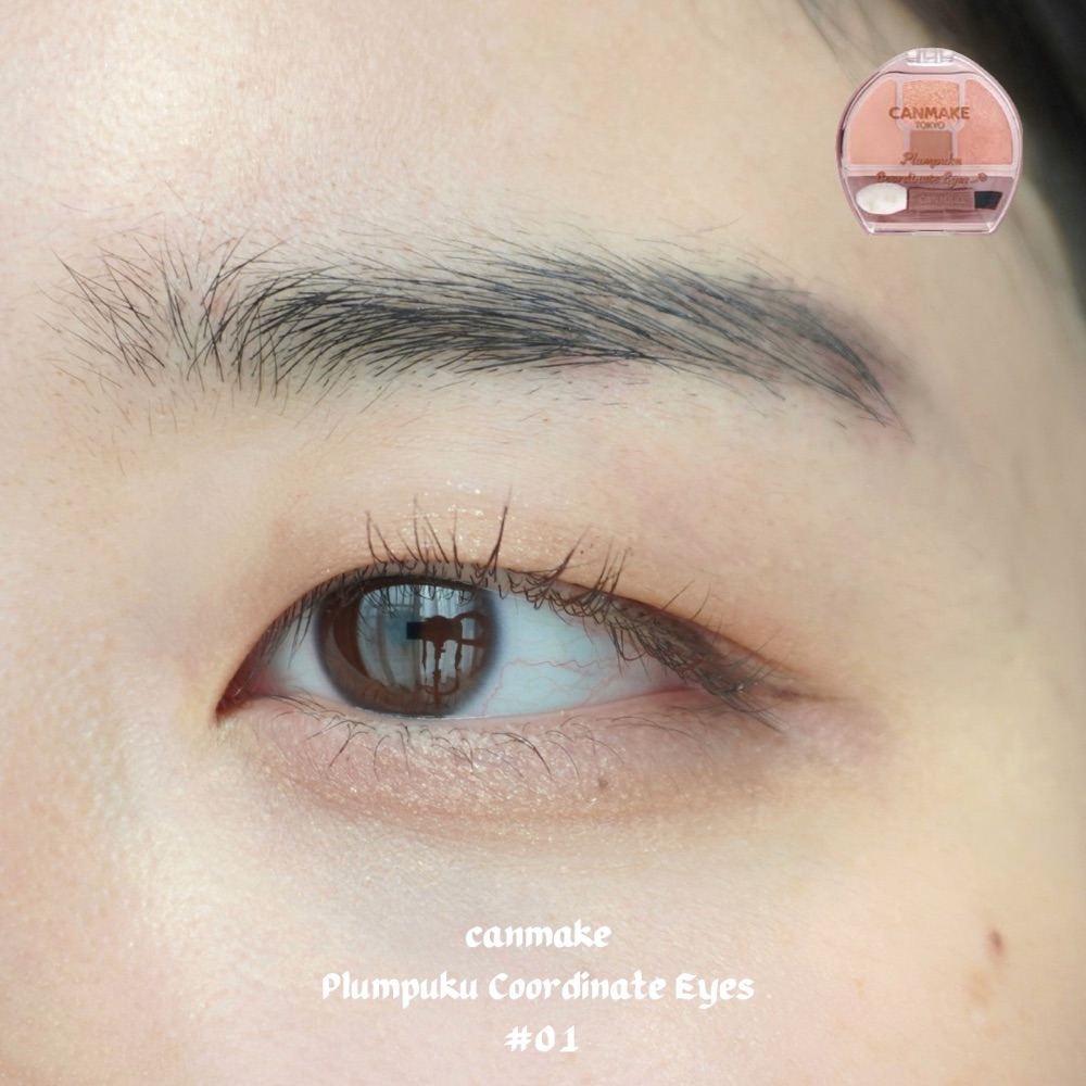 缺貨王開箱｜canmake淚光閃閃眼影盤 #01 ｜ POPO筆記