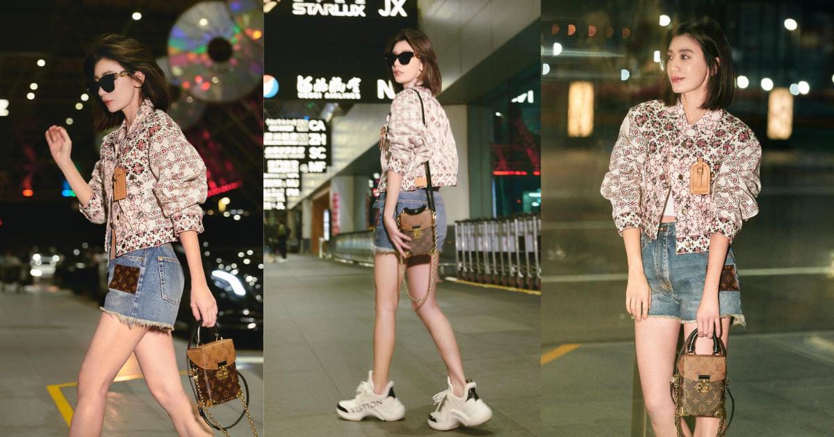 「凍齡女神」賈靜雯出發LV巴黎時裝週！穿LV Archlight運動鞋秀出驚人少女腿！ ｜ POPO筆記