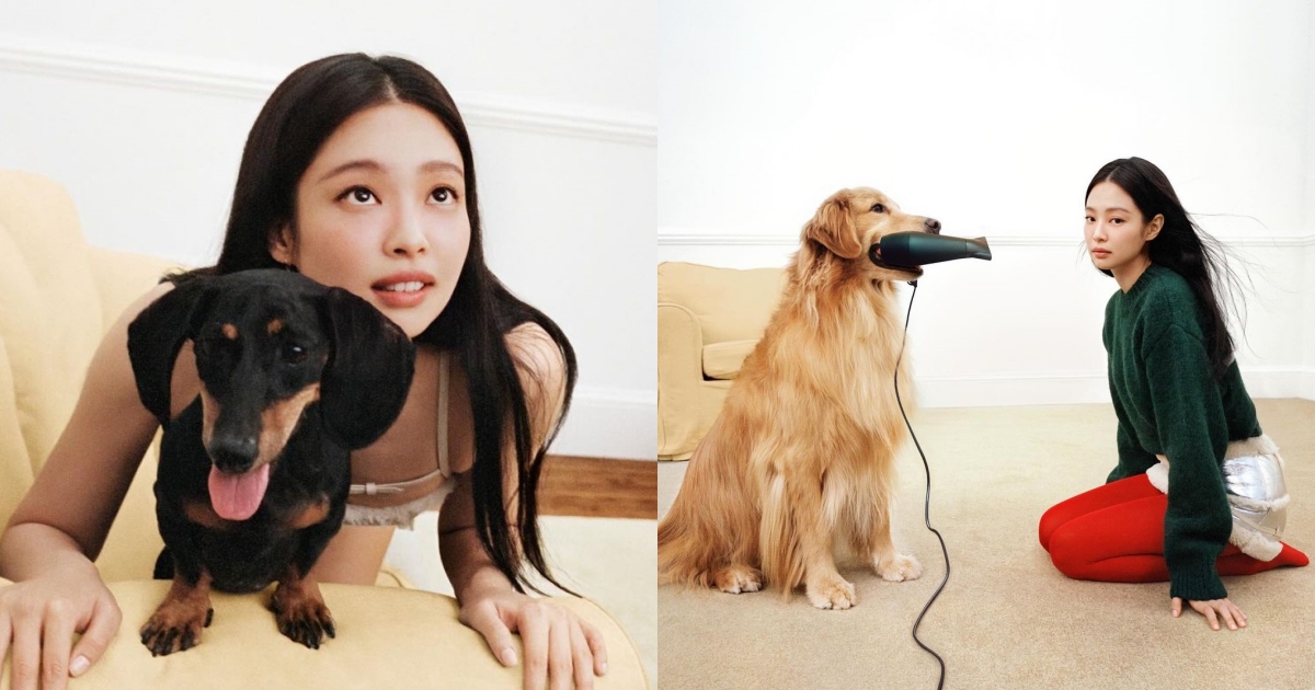 JENNIE拍攝JACQUEMUS聖誕形象曝光！大露長腿美背與狗狗親密互動、網友集體融化！ ｜ POPO筆記
