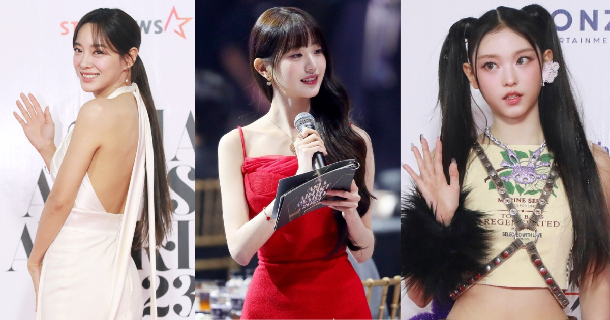 2023AAA亞洲明星盛典紅毯女神降臨！IVE張員瑛胸口薄紗、李泳知絲緞花苞短禮服...，文佳煐一出場簡直性感女神降臨！ ｜ POPO筆記