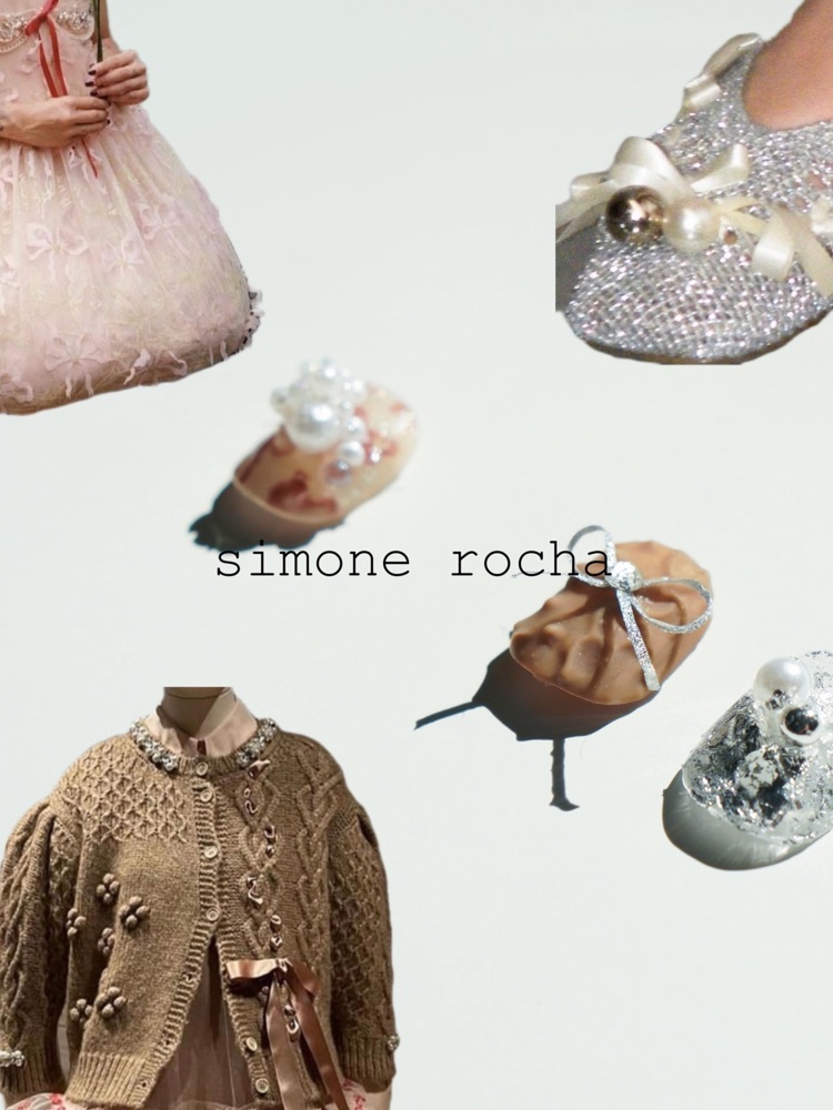 𝐃𝐄𝐀𝐑𝐓𝐍𝐀𝐈𝐋𝐒 🐚Simone Rocha風格の個性派美甲💅🏻 ｜ POPO筆記