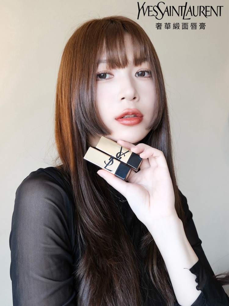 YSL奢華緞面唇膏 #O1野生肉桂、#N12赤裸慾望 ｜ POPO筆記