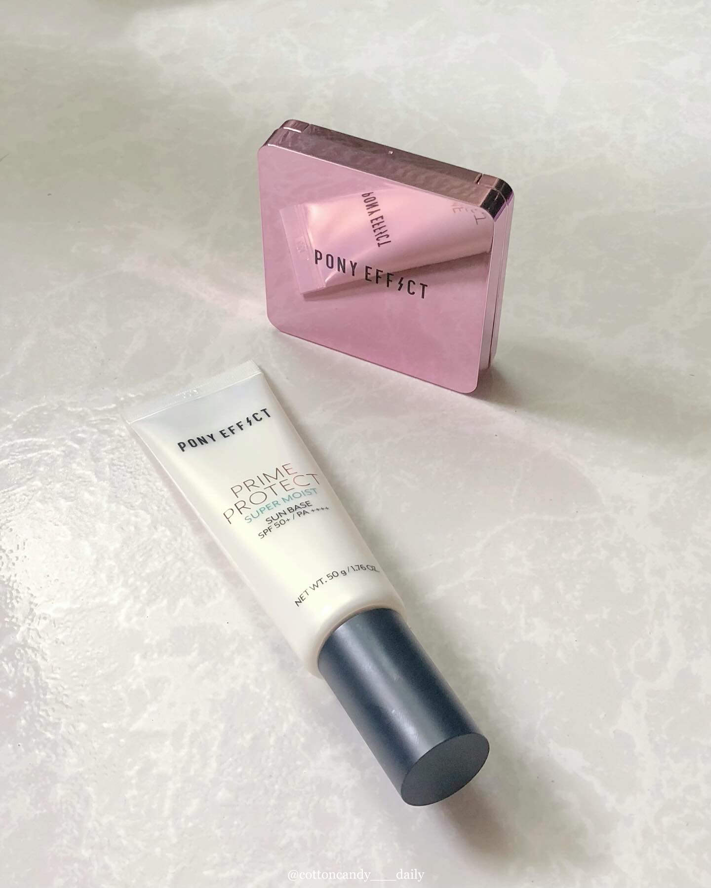☁️🍬’s Pony Effect 極水透光氣墊粉餅&水透潤妝前防護乳｜冬季的潤透亮底妝💜 ｜ POPO筆記