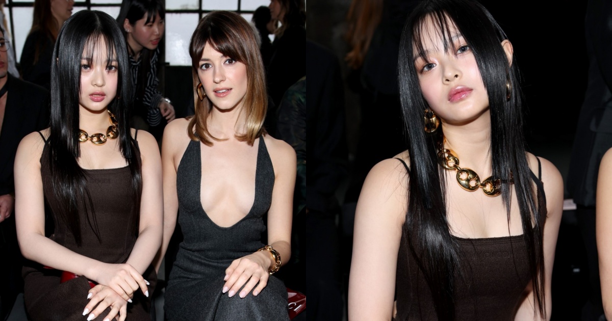 GUCCI 24秋冬大秀Hanni「公主待遇」超A級前排座位曝光、露美胸蠻腰超性感！ ｜ POPO筆記