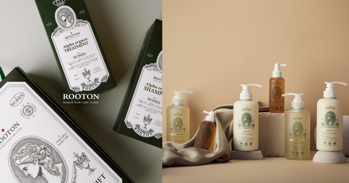 韓國頂級頭皮養護品牌ROOTON來台！古希臘風古典簡約包裝，首推人氣敏感頭皮洗髮精、母親節組合價格太甜！ ｜ POPO筆記