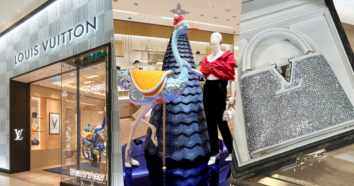 LV台北SOGO復興店新開幕！夢幻聖誕布置、74萬水晶包、奢華狗屋硬箱只在這裡有！ ｜ POPO筆記