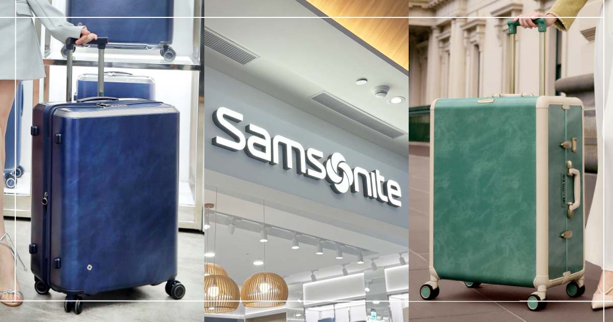 出國行李箱準備好了嗎？郭雪芙也超愛Samsonite新款「復古行李箱」大容量、滑順好推！ ｜ POPO筆記