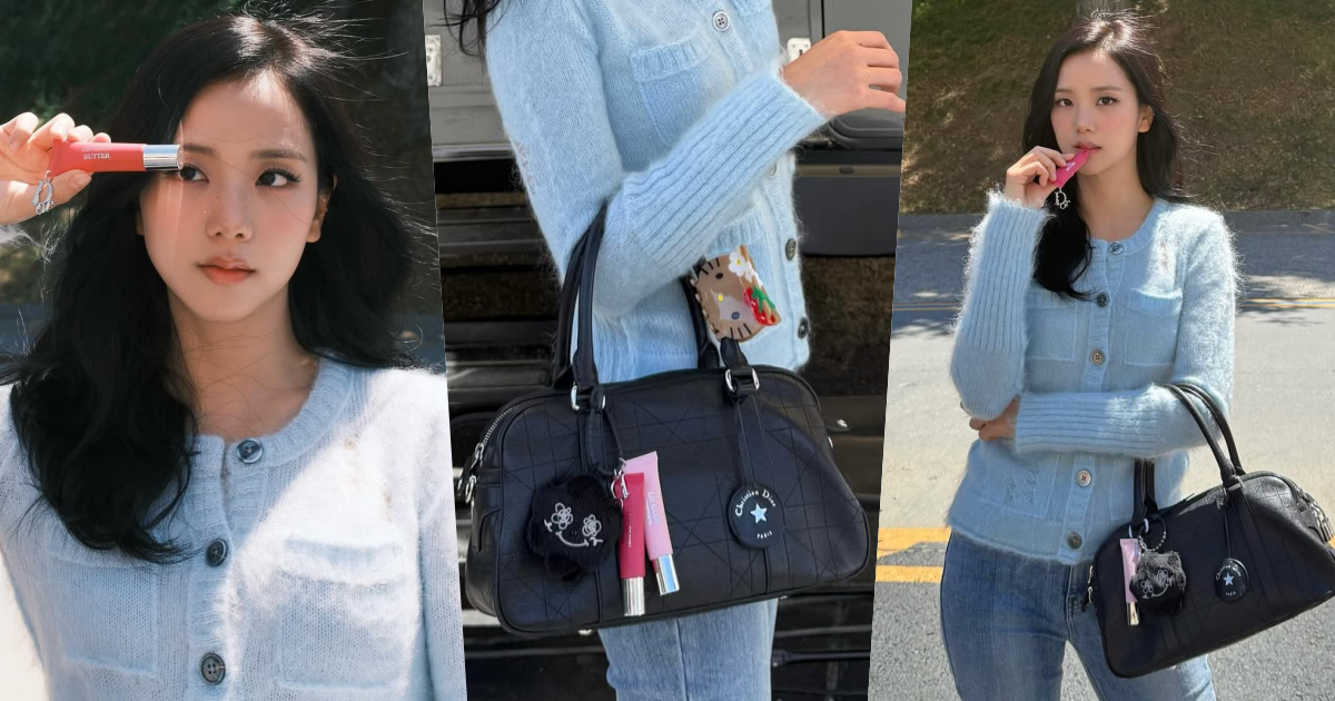 私服女王Jisoo曬美照！近期愛包是「DIOR保齡球包」大容量＋鬆弛感帶起詢問風潮！ ｜ POPO筆記