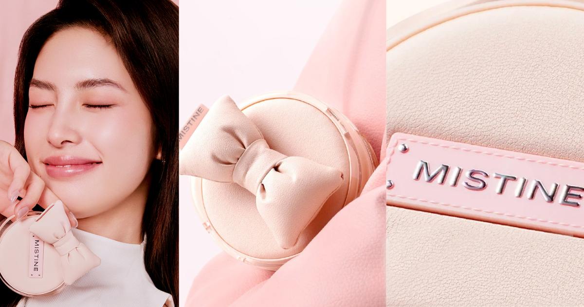 小紅書爆款「千金風蝴蝶結氣墊」台灣也有賣！MISTINE首款磁吸氣墊粉餅，柔軟蝴蝶結搭配淺粉皮質外殼，又甜又高級！ ｜ POPO筆記